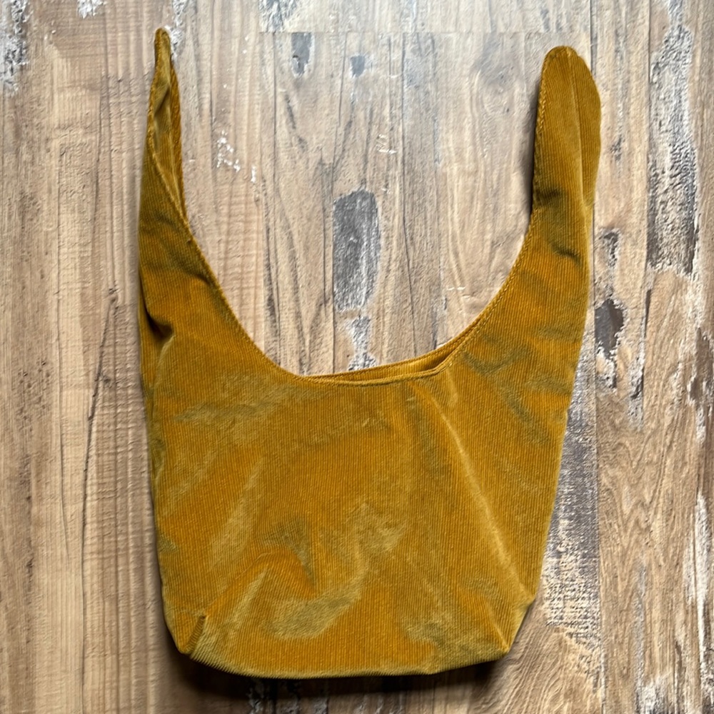 Merit 90’s Mustard Corduroy Tie Hobo Mini Bag - Gem